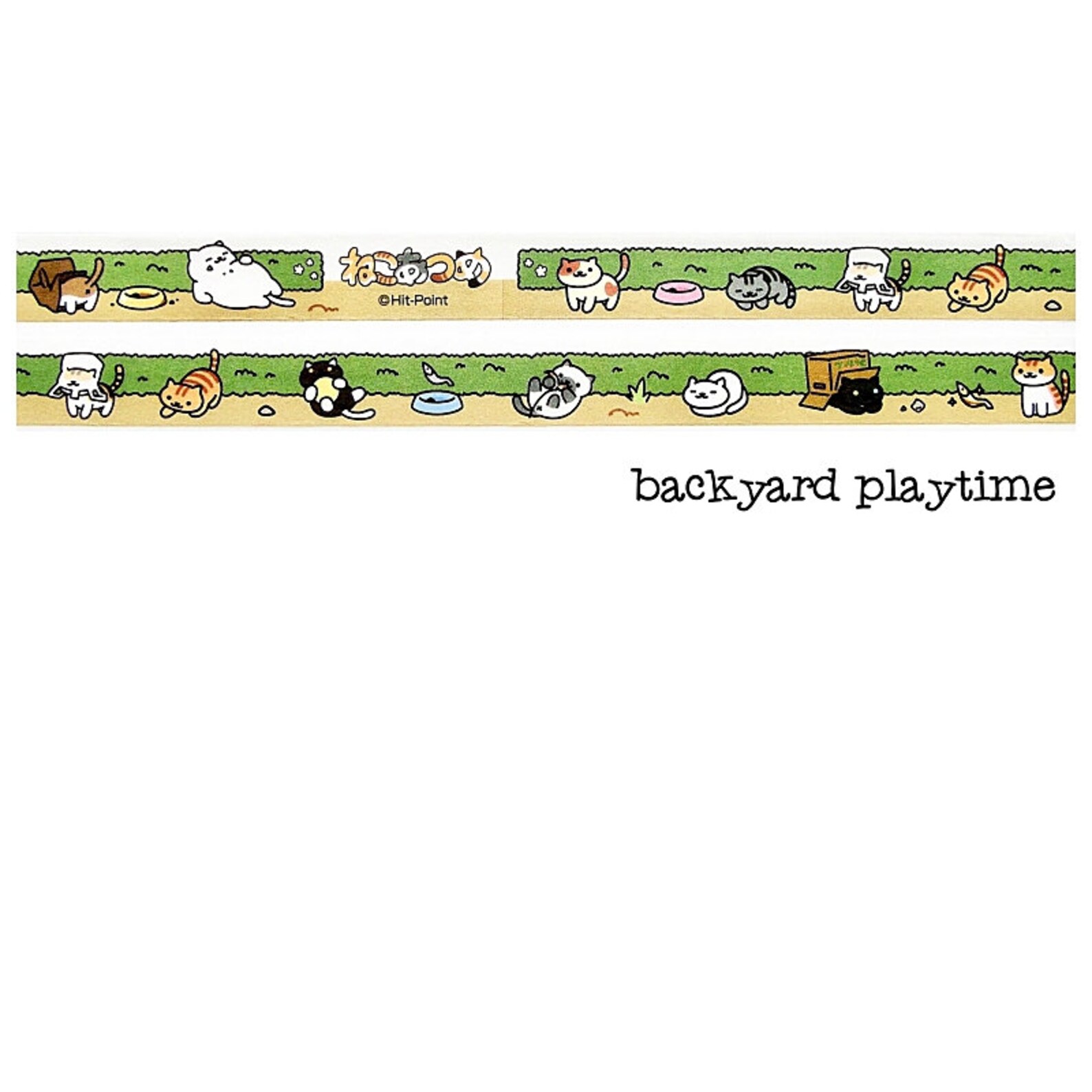 Neko Atsume Backyard Cats Cute Kawaii Washi Sticky Masking - Etsy UK