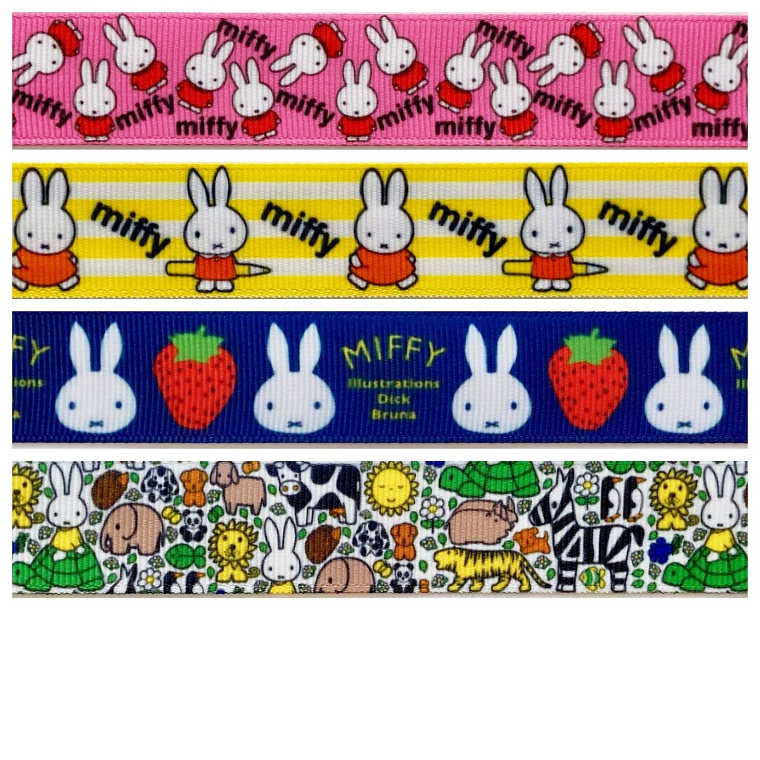 Miffy Bunny Rabbit Cute Kawaii Kitsch Grosgrain Ribbon - Etsy