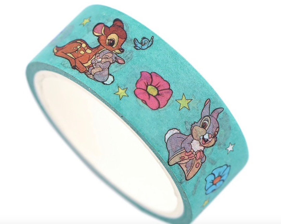 Bambi, Thumper and Flower Cute Kawaii Washi Sticky Masking Deco Tape - Etsy