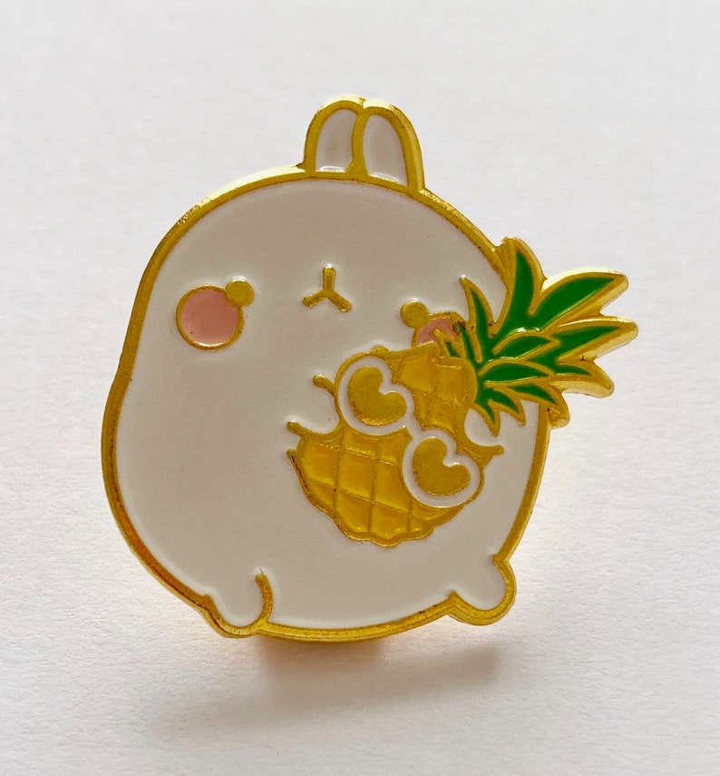 Molang Podgy Potato Rabbit Cute Kawaii Kitsch Pins Badges - Etsy UK