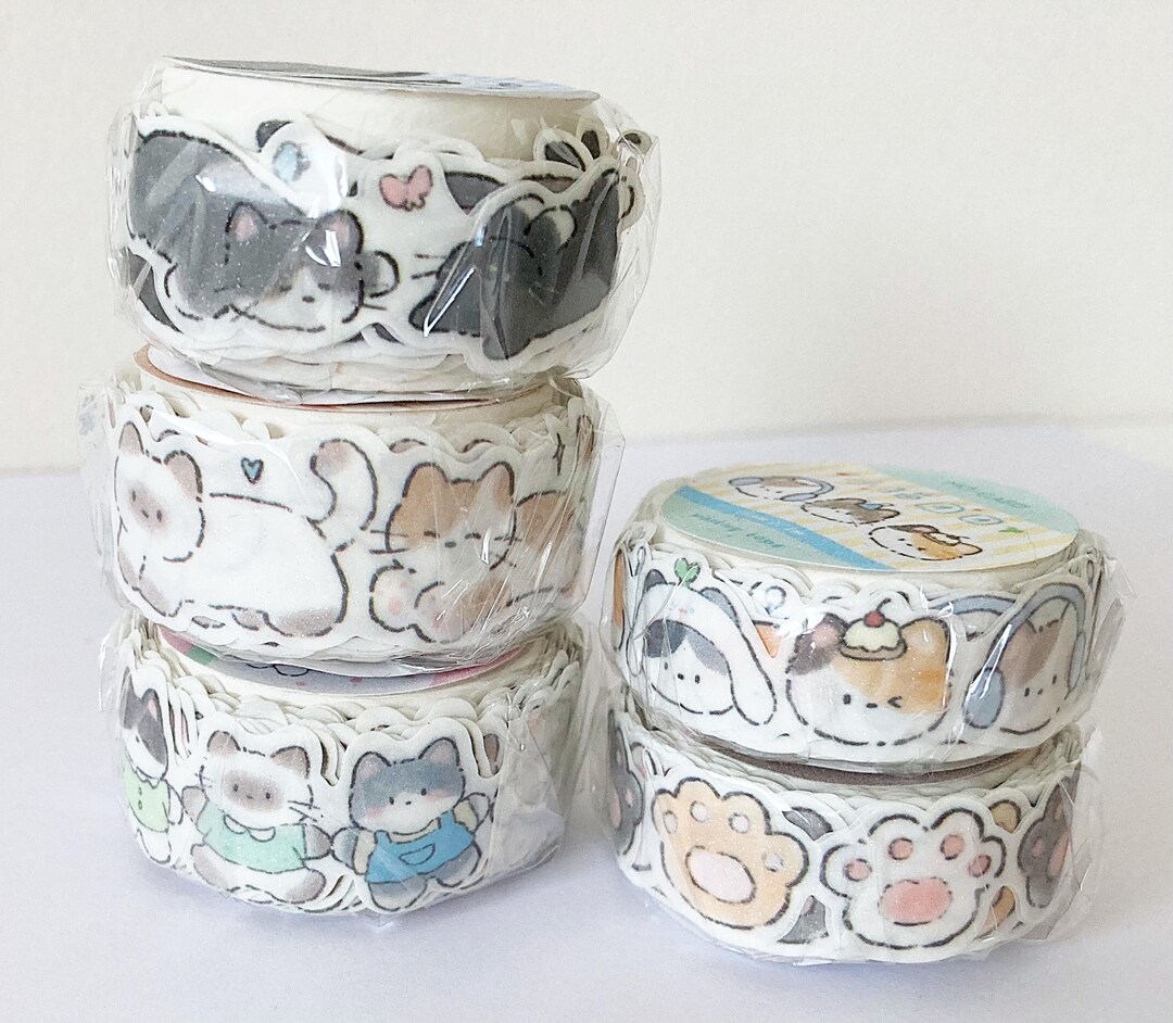 Sparkly Cats Cute Kawaii Kitsch Washi Sticky Masking Deco Tapes 2m - Etsy