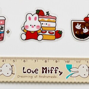 Rosy Posy Bunny Rabbit Cute Kawaii Kitsch Stickers - Etsy UK