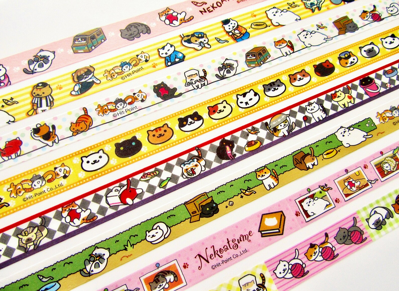 Neko Atsume Backyard Cats Cute Kawaii Washi Sticky Masking - Etsy UK