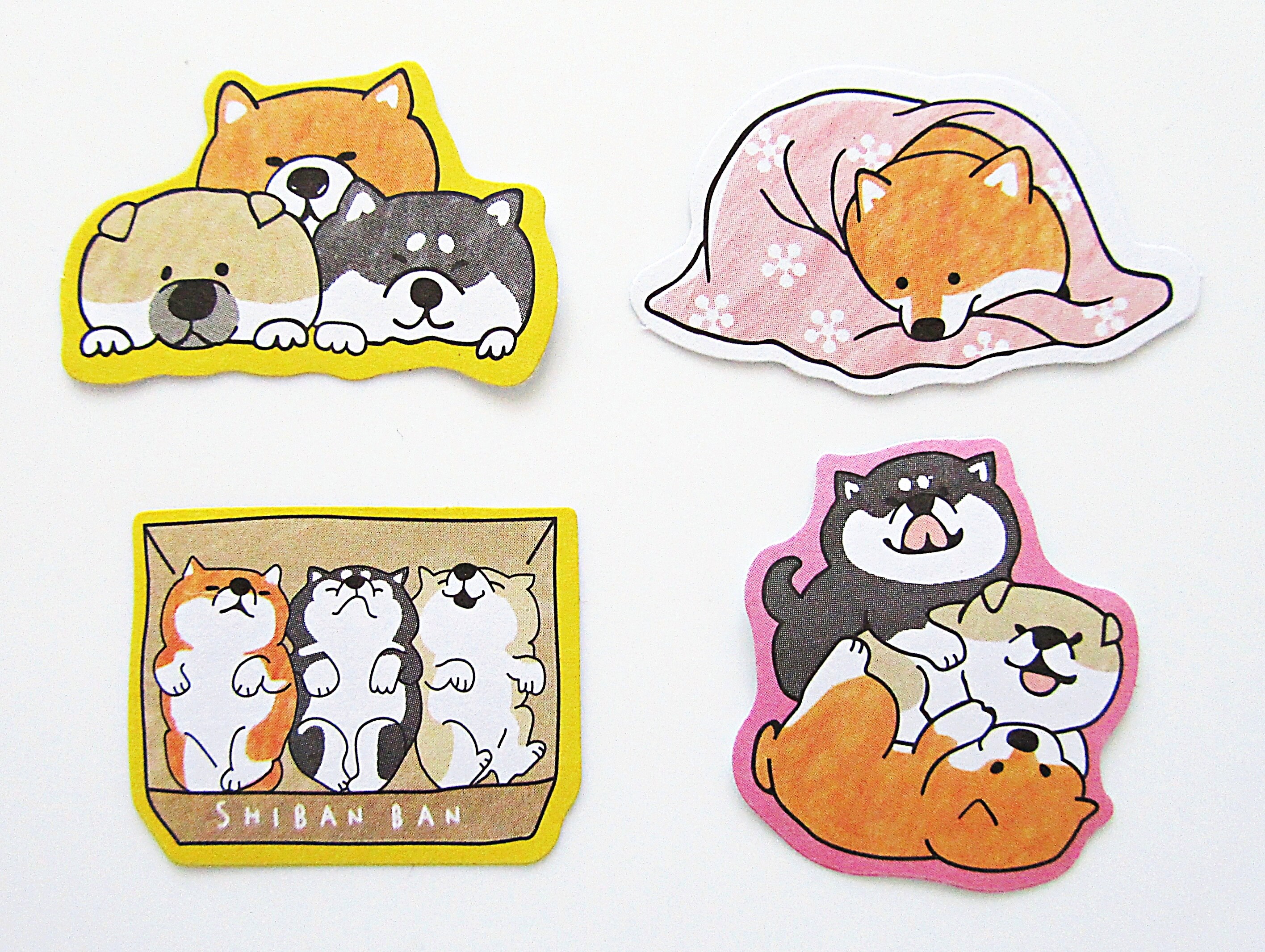 Shibanban Shiba Inu Dogs Cute Kawaii Kitsch Stickers Seal - Etsy
