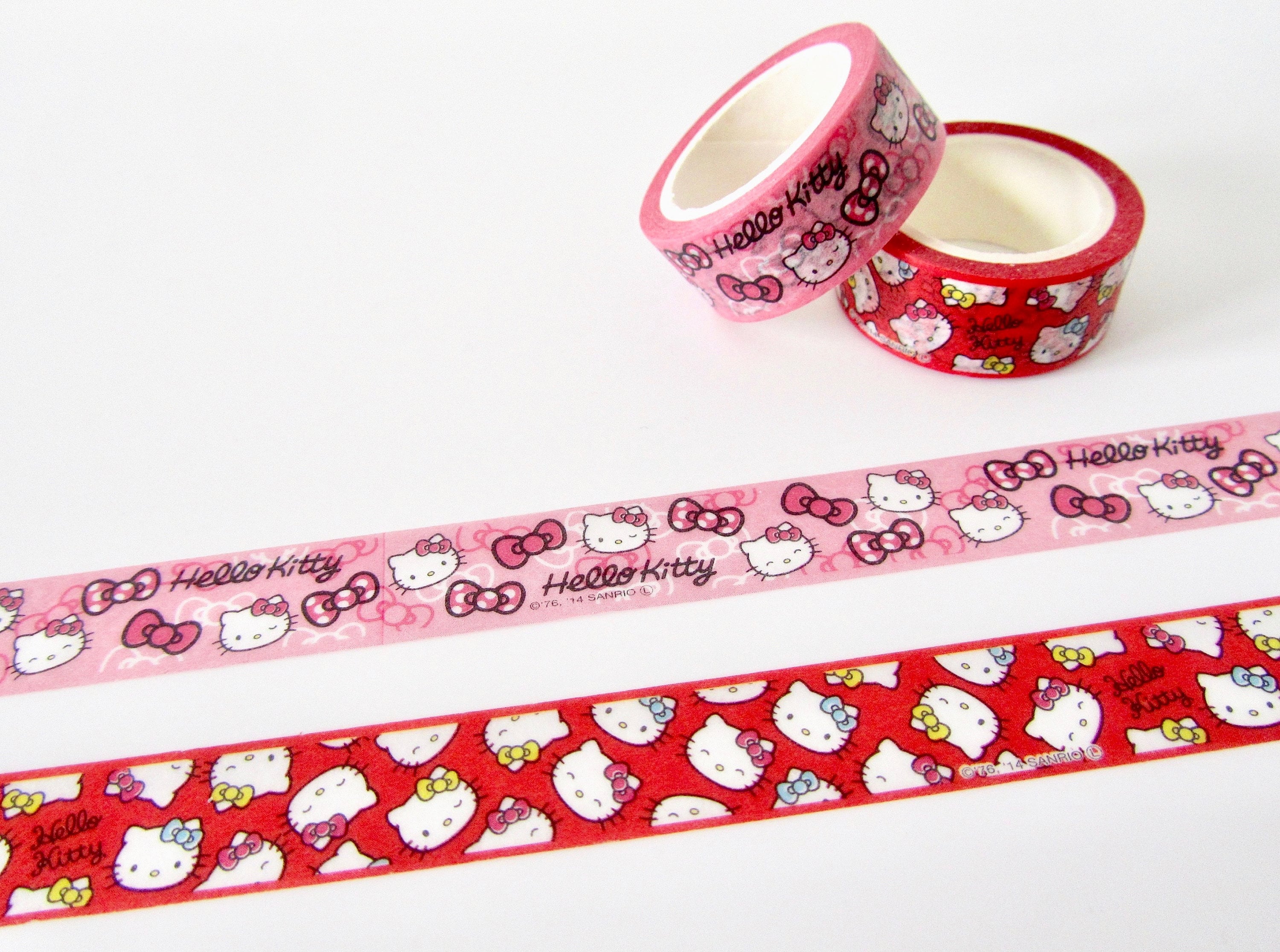 Hello Kitty Cute Kawaii Kitsch Washi Sticky Masking Deco Tapes | Etsy