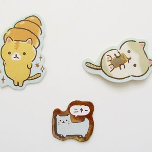 Corocoro Coronya Bread Cat 'icecream' Cute Kawaii Kitsch Gold Accented ...