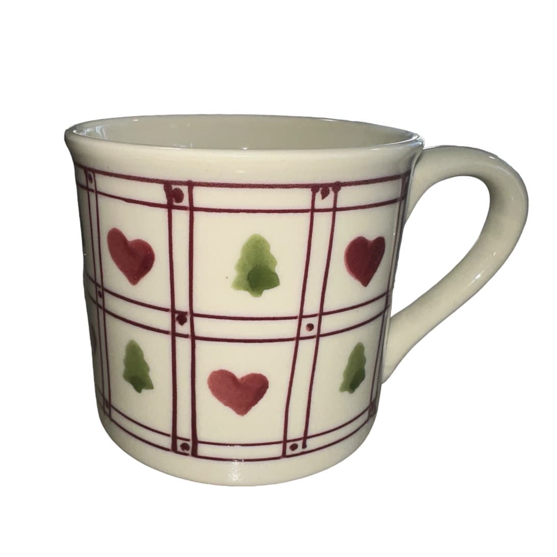 Rare Vintage Hartstone Made in USA Set of 5 Jumbo Mugs 12 Oz Hearts ...