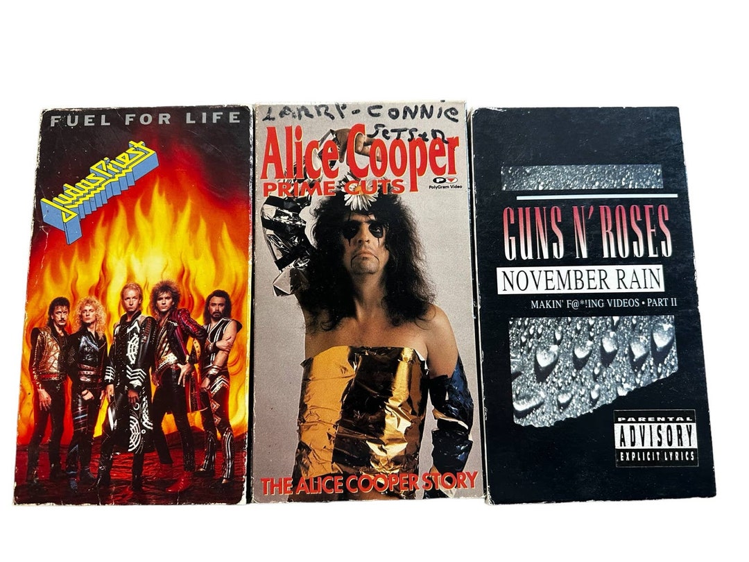 Vintage VHS Judas Priest Alice Cooper Prime Cuts Guns N' - Etsy