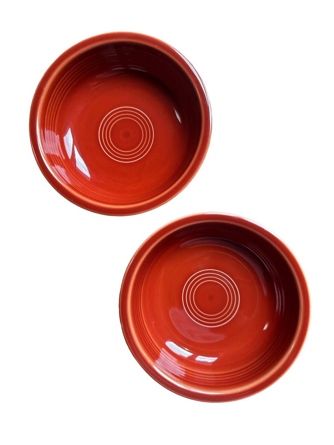 Set of 2 Vintage Fiesta HLC USA Fiestaware Persimmon Orange - Etsy