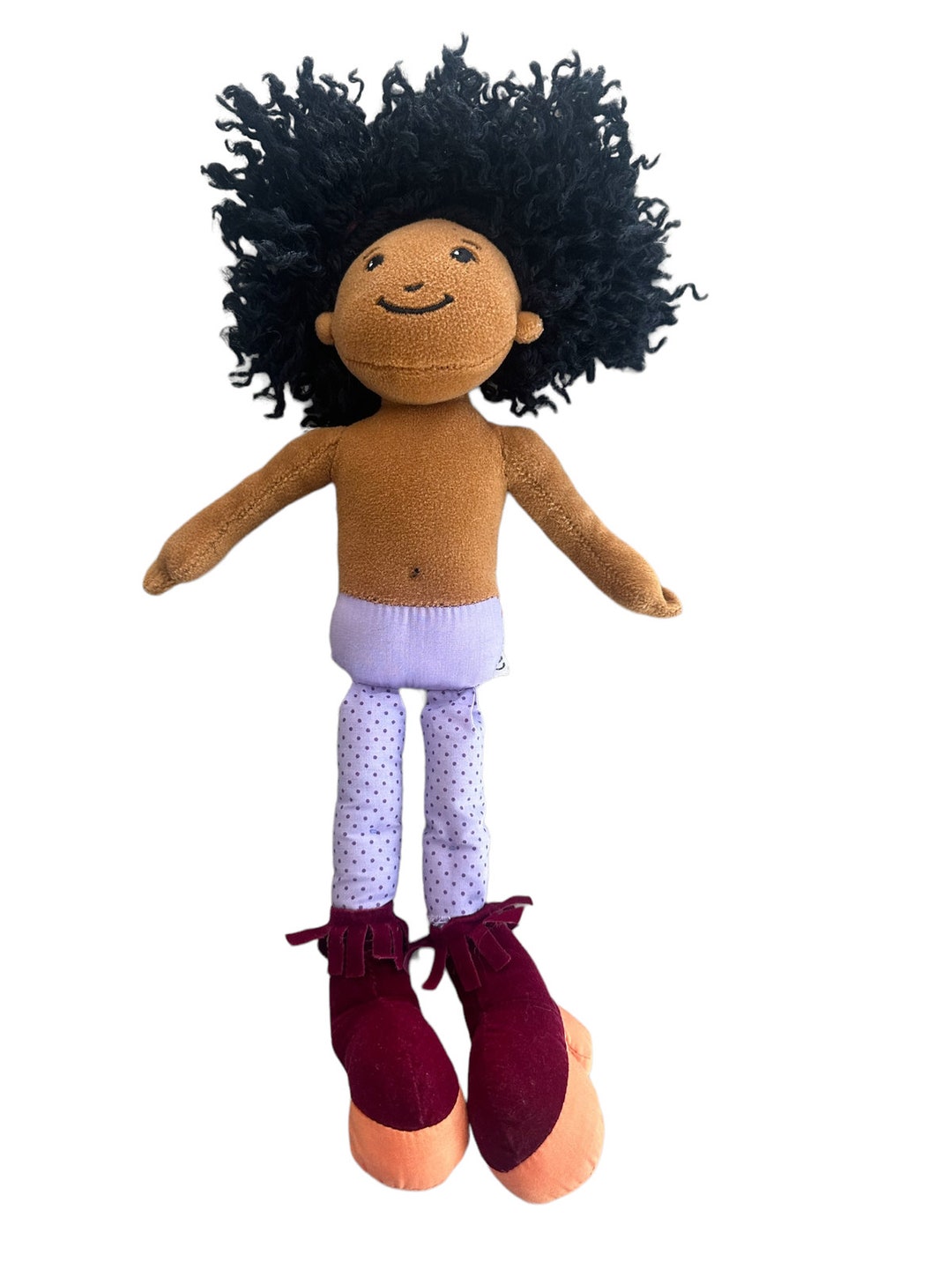 Vintage Groovy Girls CICELY Black Rag Doll 12 Plush Manhattan Toy 2002 ...