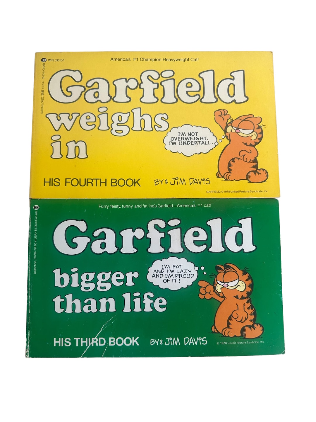Vintage Garfield Books His 3rd Book Weighs in & His 4th Book - Etsy