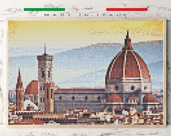 ITALY FLORENCE Cross Stitch Pattern PDF Modern Embroidery | Etsy