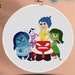 INSIDE OUT Cross Stitch Pattern PDF, Embroidery, Joy, Sadness, Disgust ...