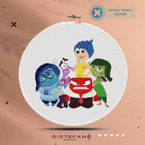 Inside Out 2 Anxiety Cross Stitch - Etsy