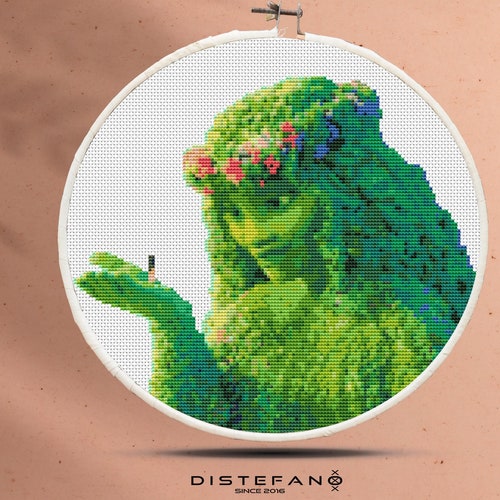 TE FITI Cross Stitch Pattern PDF Embroidery Chart Cute Wall - Etsy