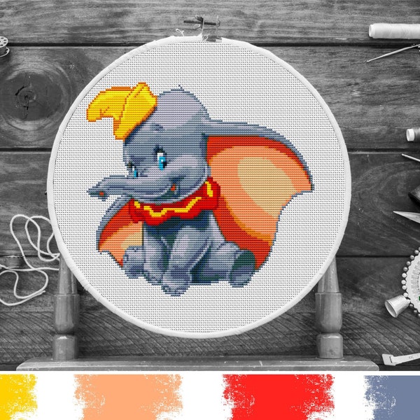 Dumbo Cross Stitch Pattern - Etsy