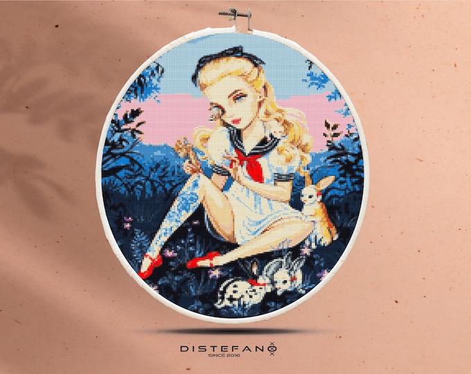 Alice in Wonderland 1 White Rabbit Pattern Keeper Compatible PDF ...