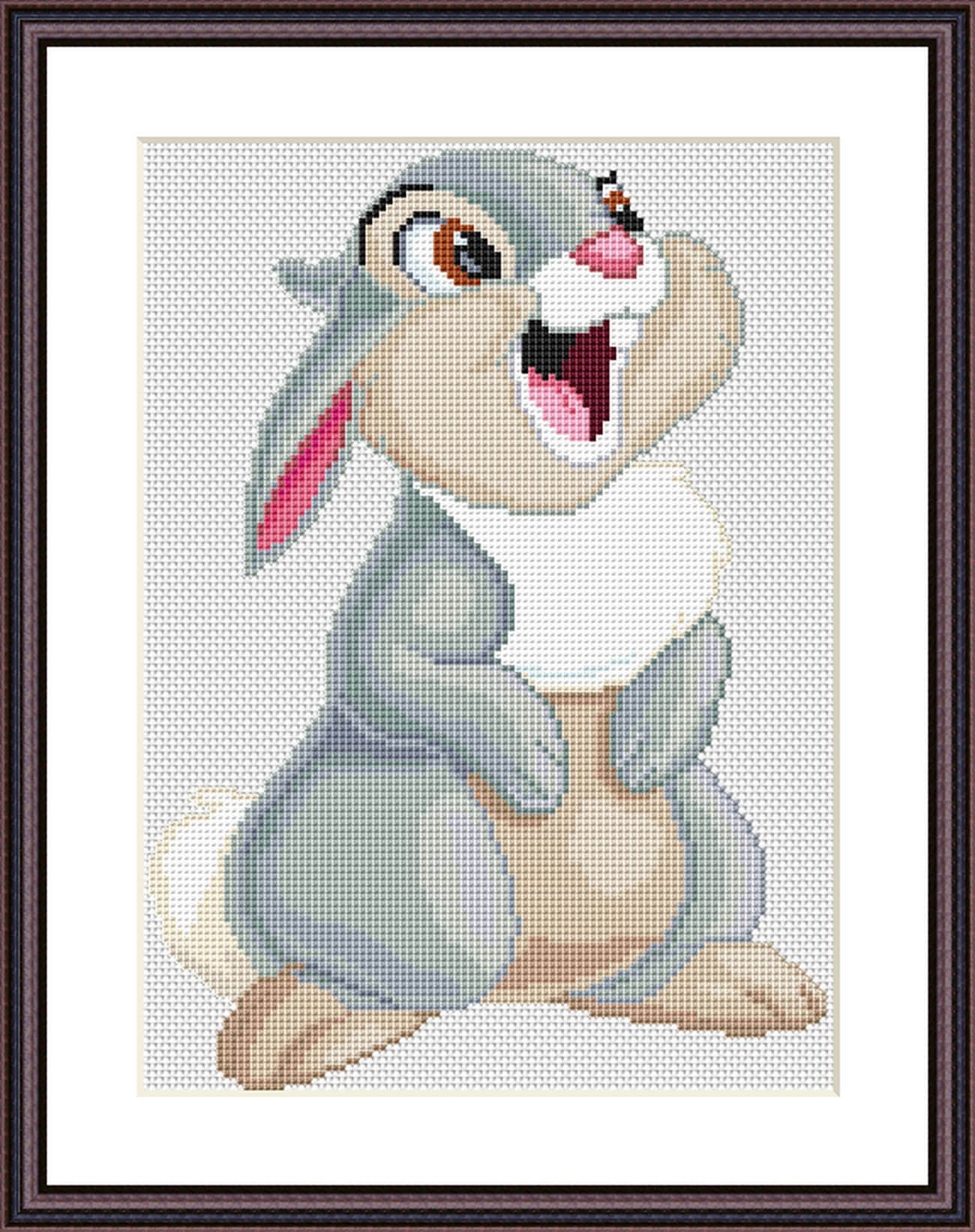 THUMPER RABBIT Cross Stitch Pattern PDF Embroidery Cute | Etsy