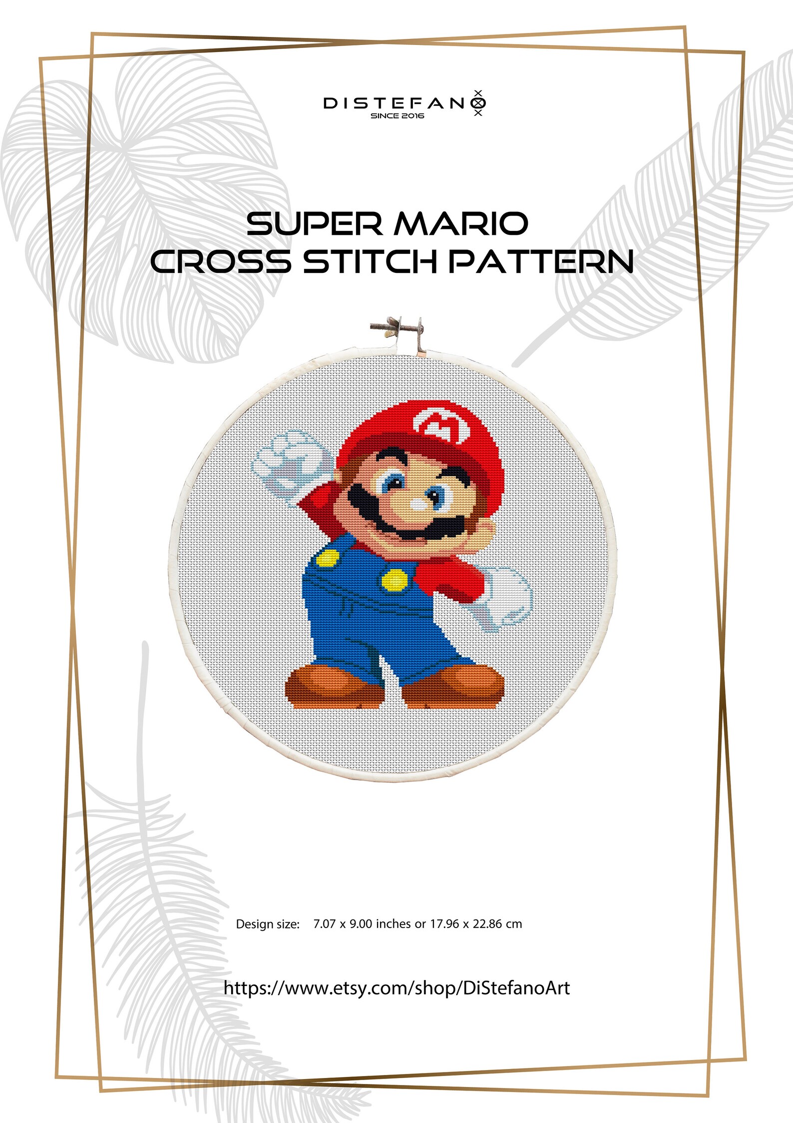SUPER MARIO Bros Cross Stitch Pattern PDF Mario and Luigi | Etsy