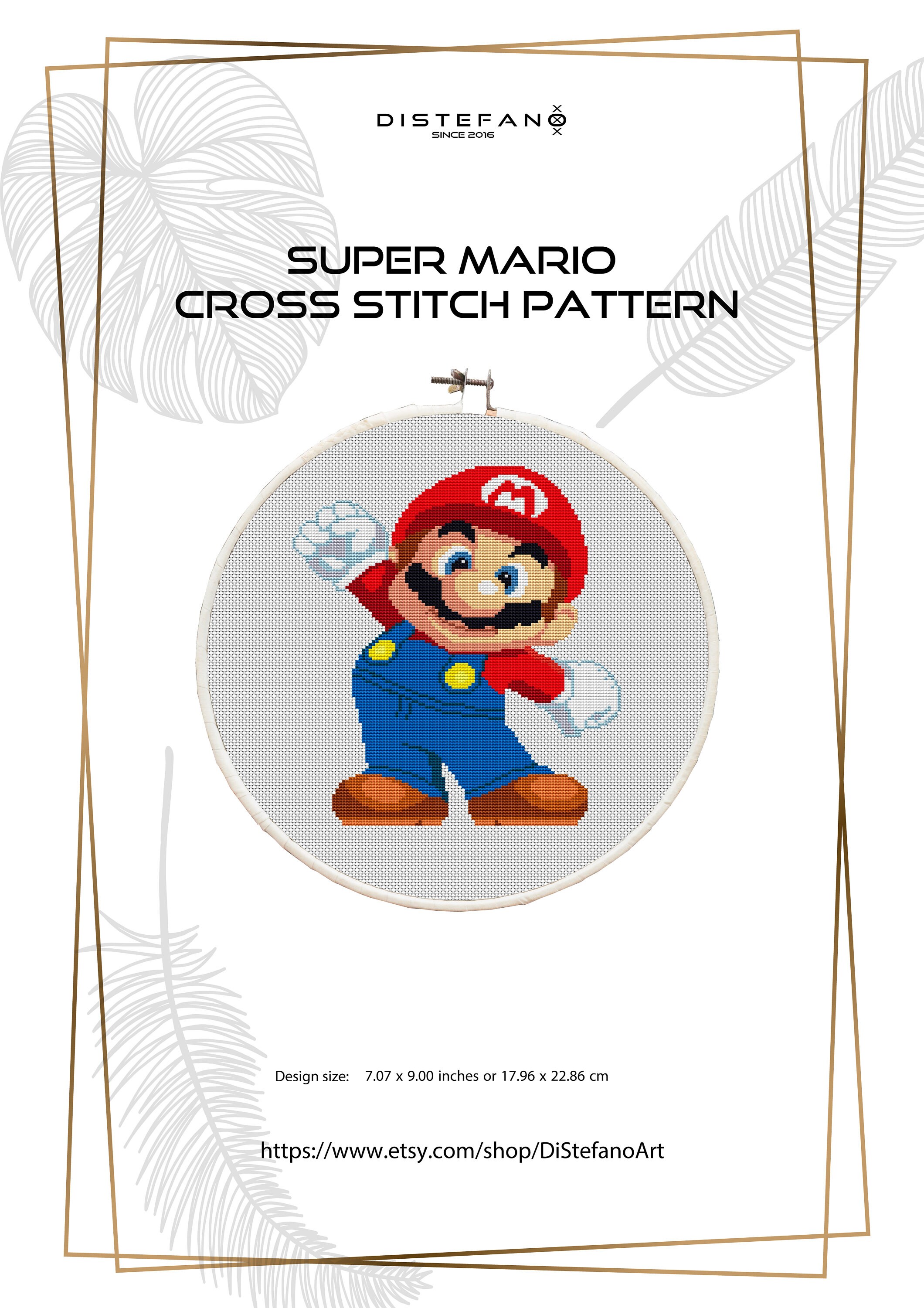 SUPER MARIO Bros Cross Stitch Pattern PDF Mario and Luigi | Etsy