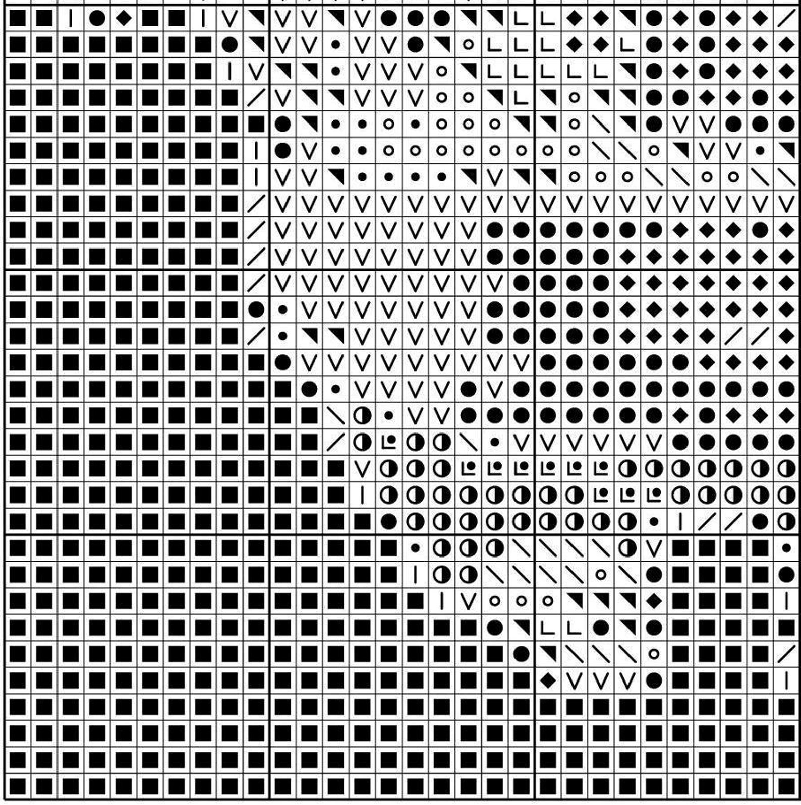 INSIDE OUT Cross Stitch Pattern PDF Embroidery Joy Sadness - Etsy