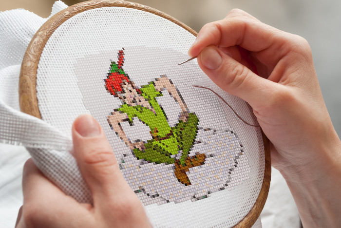 PETER PAN Cross Stitch Pattern PDF Embroidery Chart Nursery - Etsy