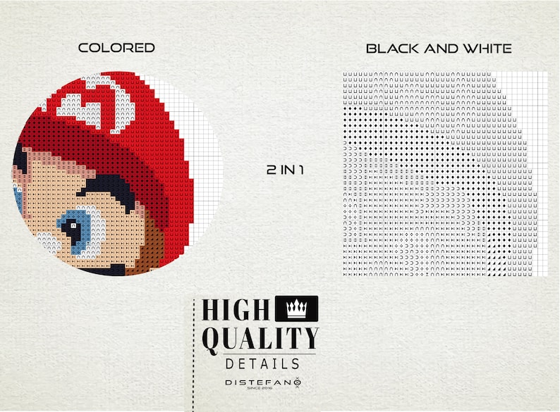 SUPER MARIO Bros Cross Stitch Pattern PDF Mario and Luigi | Etsy