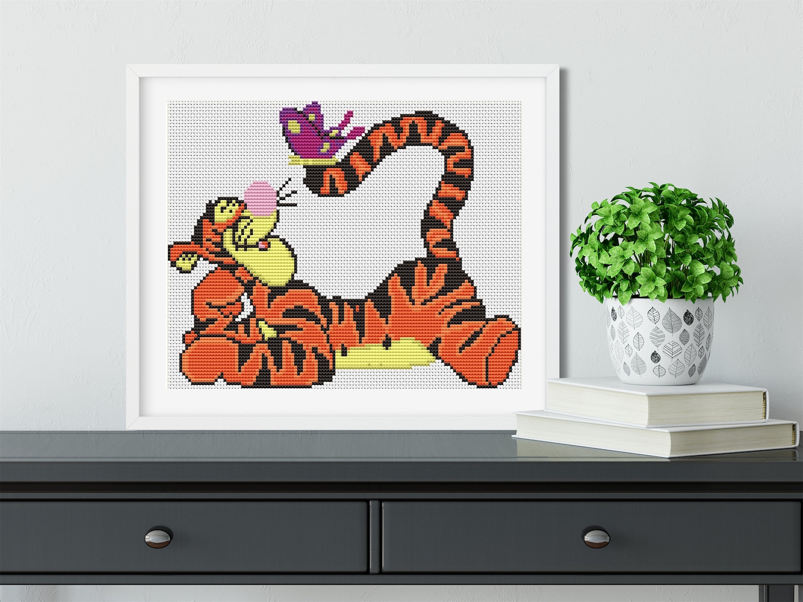 TIGGER Cross Stitch Pattern PDF Embroidery Cute Nursery - Etsy UK