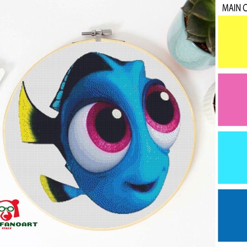 TURTLE Finding Nemo Cross Stitch Pattern PDF Easy Embroidery - Etsy