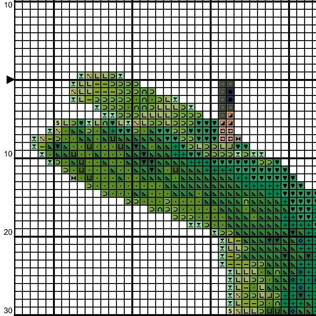 Moana Set Cross Stitch Pattern PDF Pua Chicken Heihei Te | Etsy