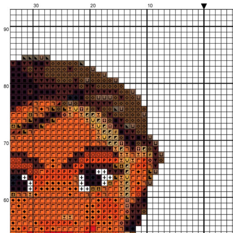 Moana Set Cross Stitch Pattern PDF Pua Chicken Heihei Te | Etsy