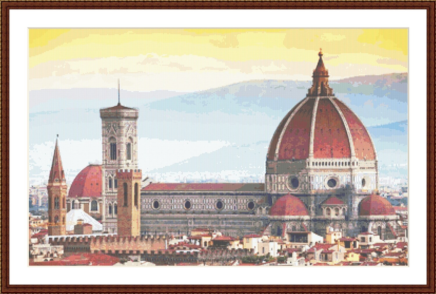 BIG FLORENCE Cross Stitch Pattern PDF Modern Embroidery | Etsy