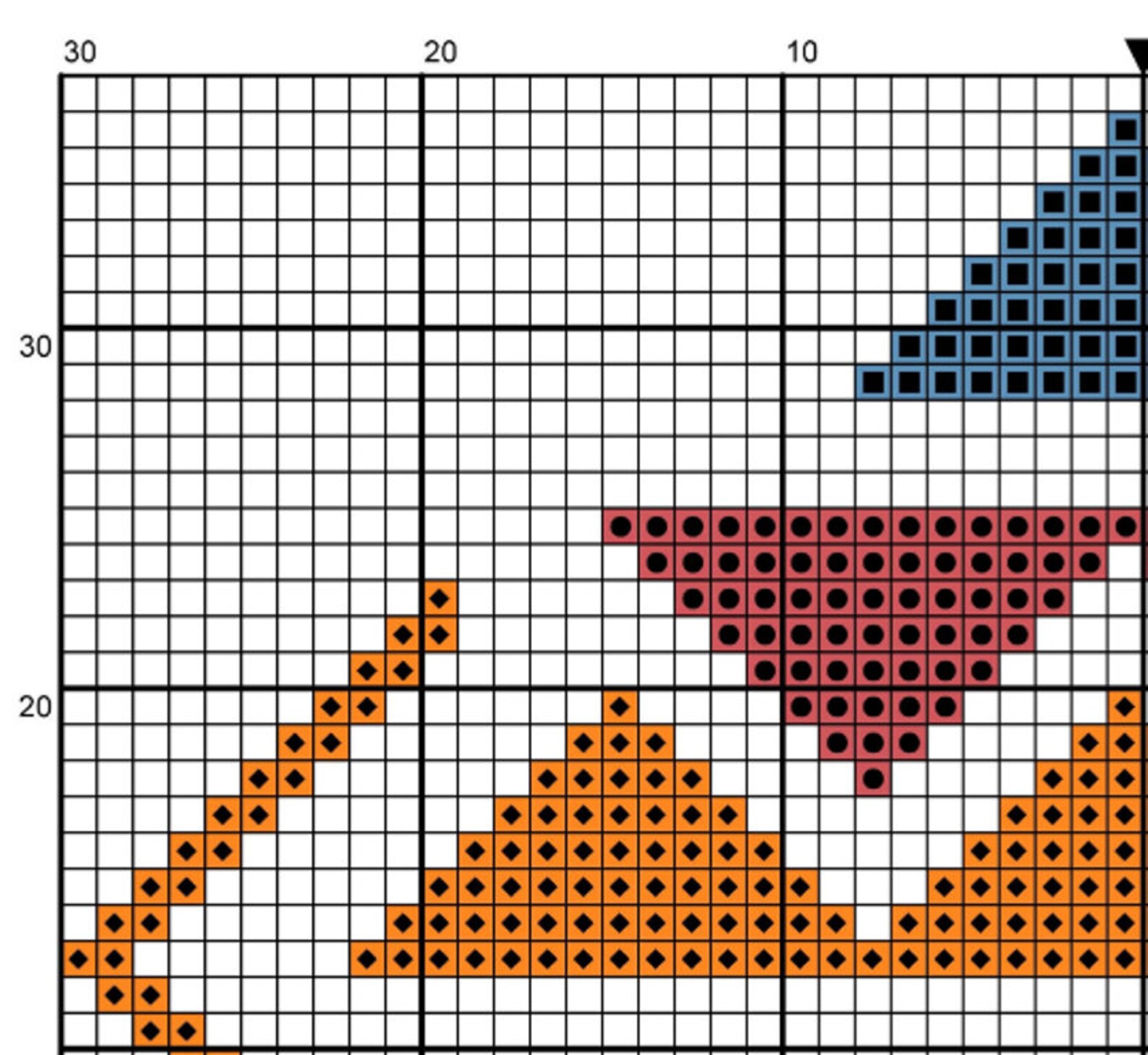 TRIBAL Cross Stitch Pattern PDF Set Aztec Embroidery Cross | Etsy