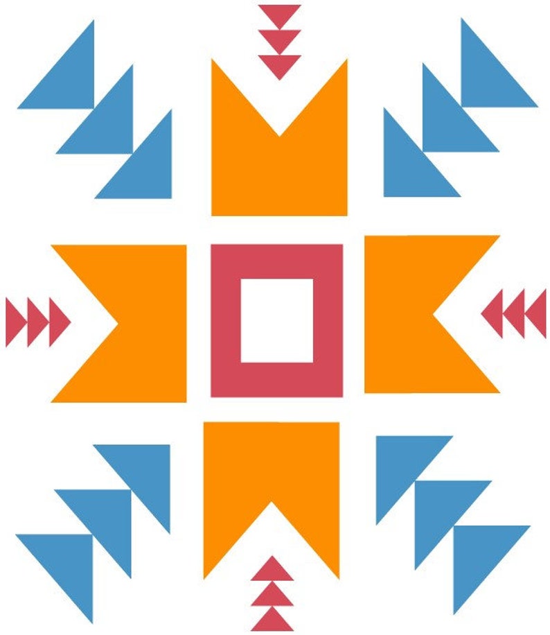 AZTEC ORNAMENT 1 Cross Stitch Pattern PDF Embroidery Decor | Etsy