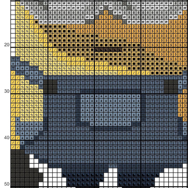 MINIONS Cross Stitch Pattern PDF Embroidery Chart Cute - Etsy Australia