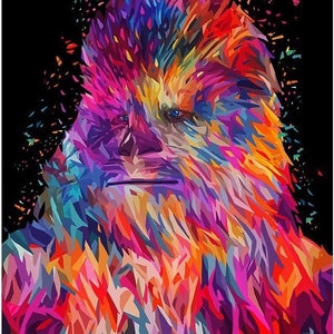 CHEWBACCA Star Wars Cross Stitch Pattern PDF, Modern Space Darth Vader ...