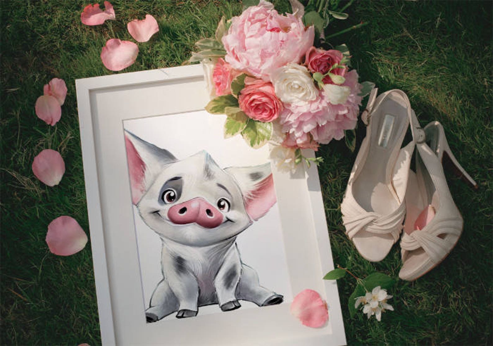 PUA the Pig Cross Stitch Pattern PDF Embroidery Chart Cute - Etsy
