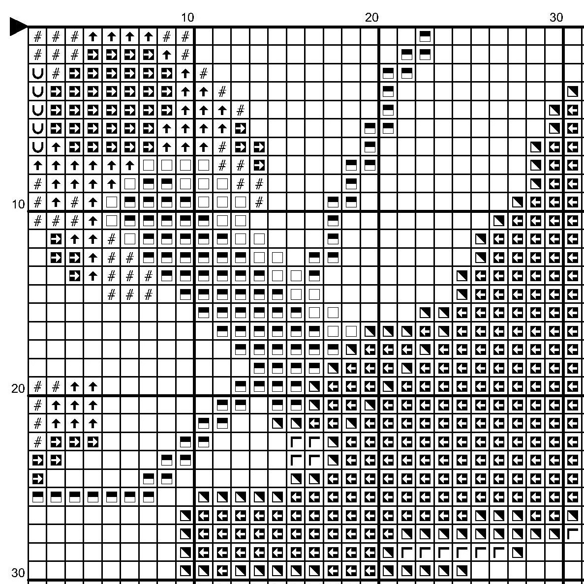 MINNIE MOUSE Cross Stitch Pattern PDF Embroidery Chart Cute | Etsy