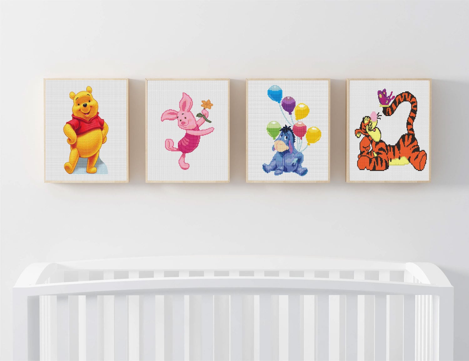 Winnie the Pooh Cross Stitch Pattern PDF Set Disney pattern | Etsy
