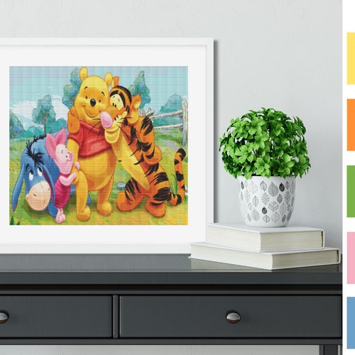 TIGGER Cross Stitch Pattern PDF Embroidery Cute Nursery - Etsy