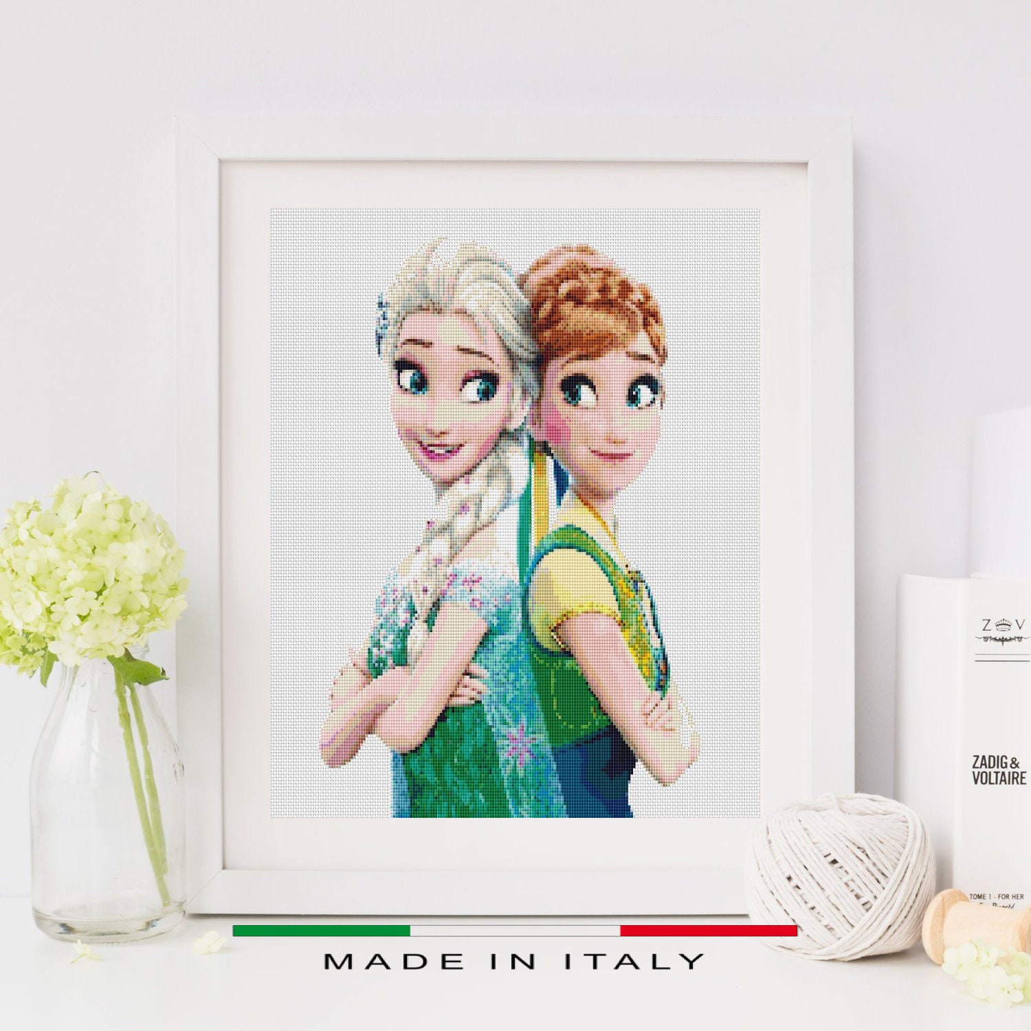 FROZEN Anna Elsa Princess Olaf Cross Stitch Pattern PDF - Etsy