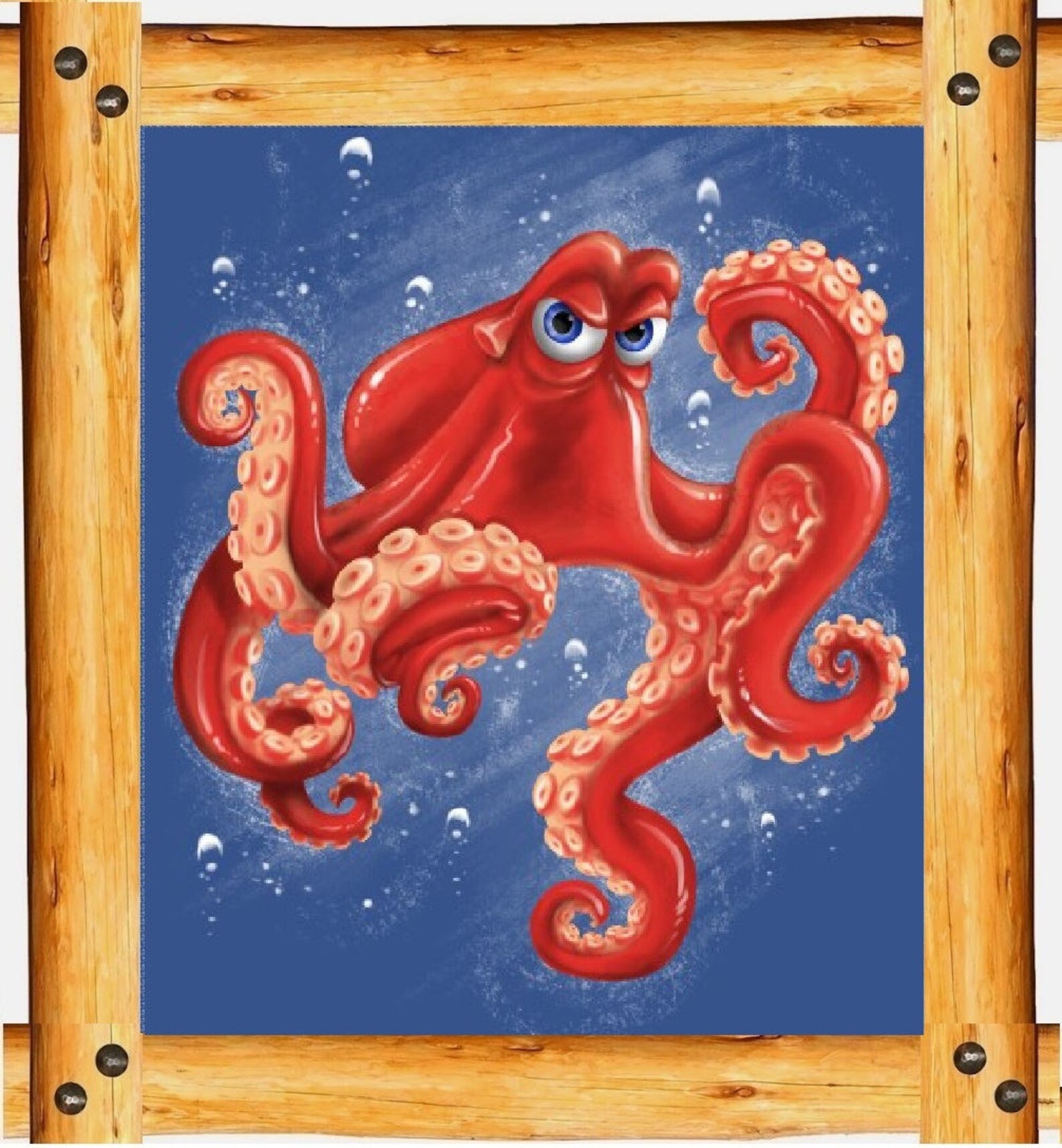 HANK OCTOPUS Cross Stitch Pattern PDF Embroidery Cute Nursery | Etsy