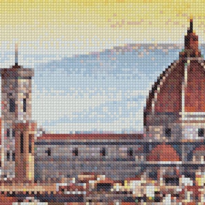 FLORENCE Cross Stitch Pattern PDF, Modern Embroidery Chart, Italy ...