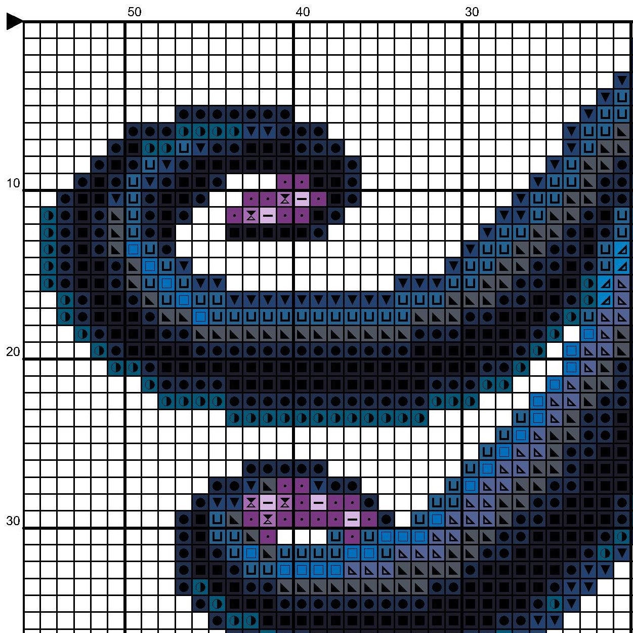 URSULA Cross Stitch Pattern PDF Embroidery Chart Nursery - Etsy