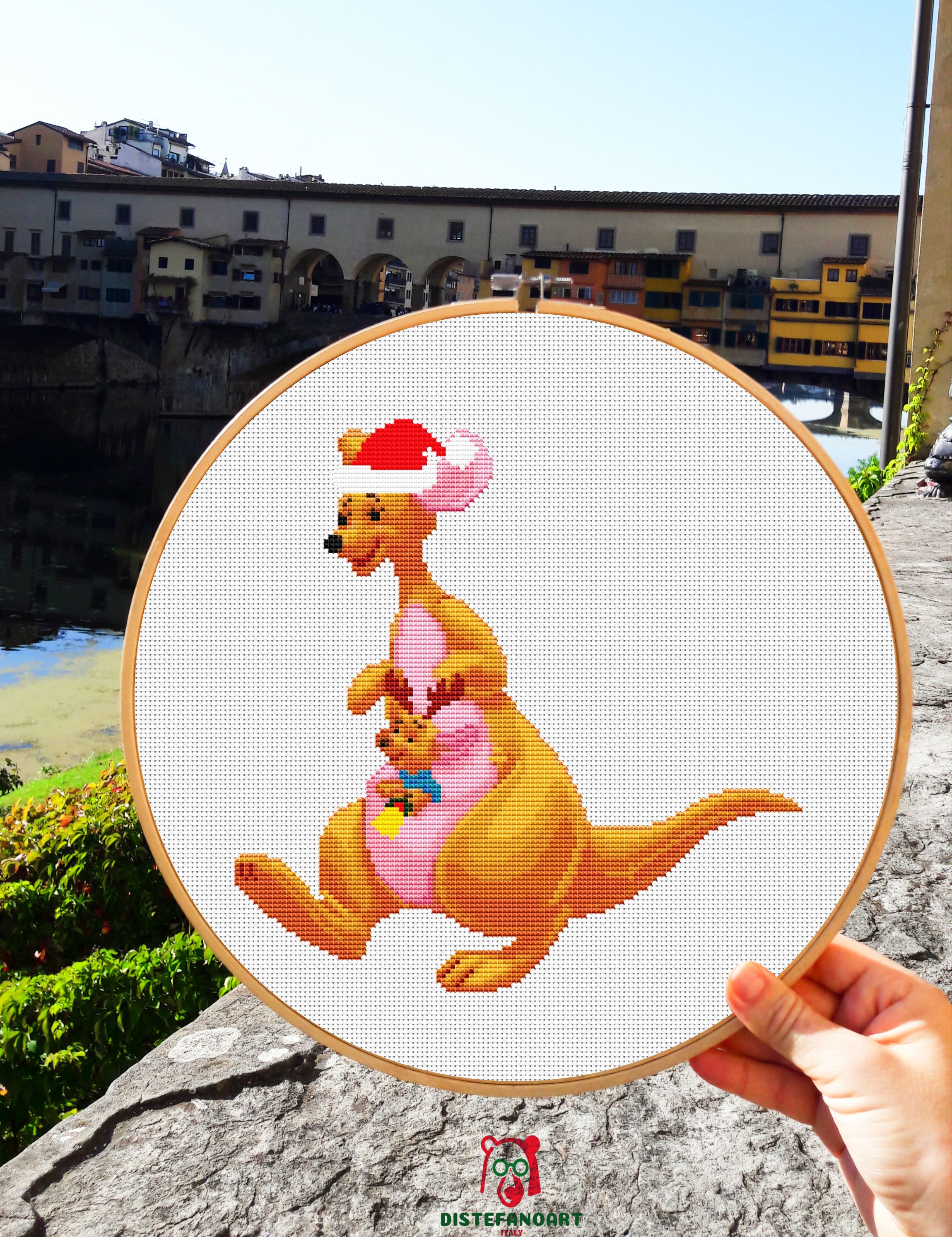 Kanga And Roo Cross Stitch
