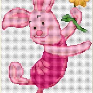 PIGLET Cross Stitch Pattern PDF, Embroidery Chart Cute Nursery Decor ...