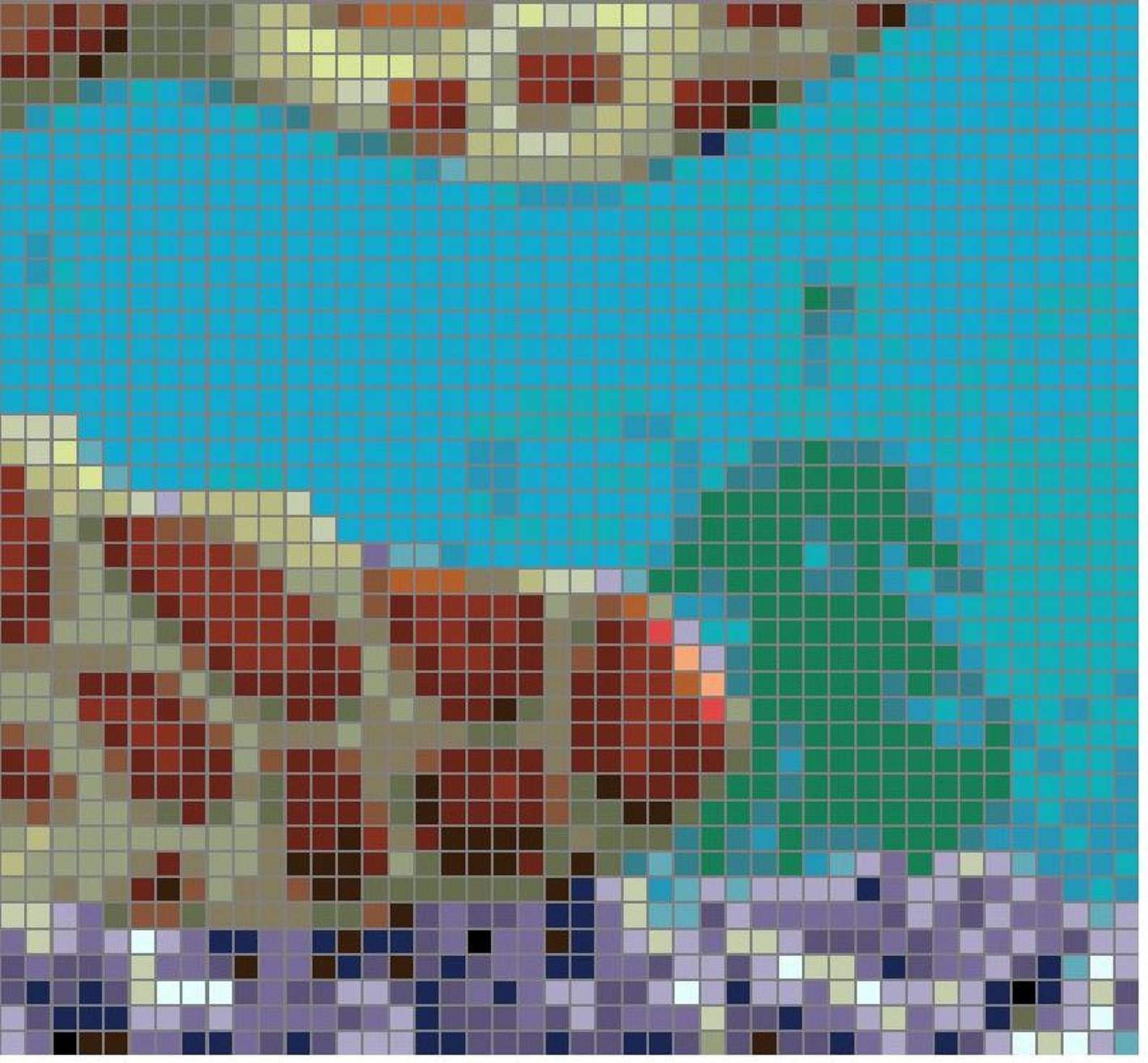 TURTLE Finding Nemo Cross Stitch Pattern PDF, Easy Embroidery Chart ...