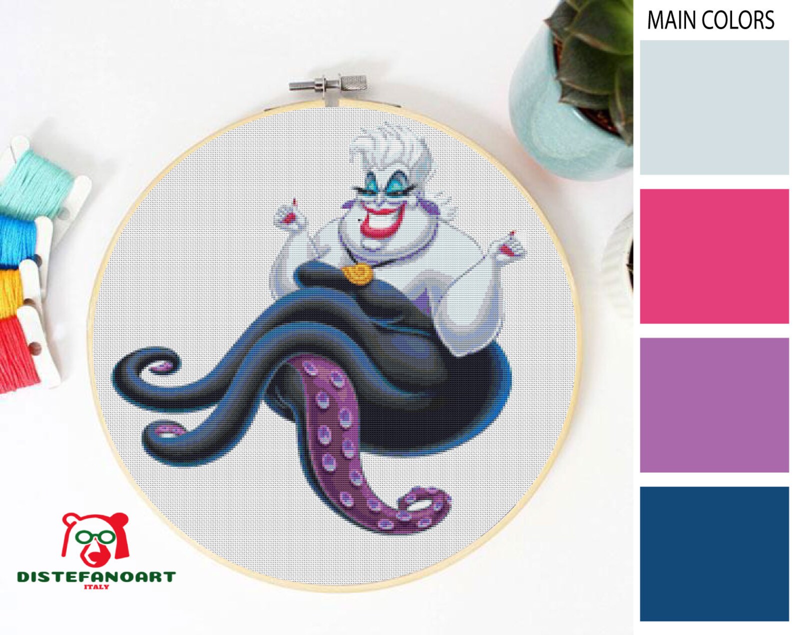 URSULA Cross Stitch Pattern PDF Embroidery Chart Nursery - Etsy