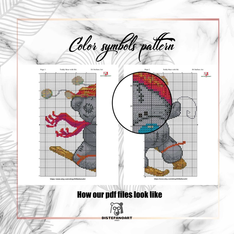 MINNIE MOUSE Cross Stitch Pattern PDF Embroidery Chart Cute - Etsy UK