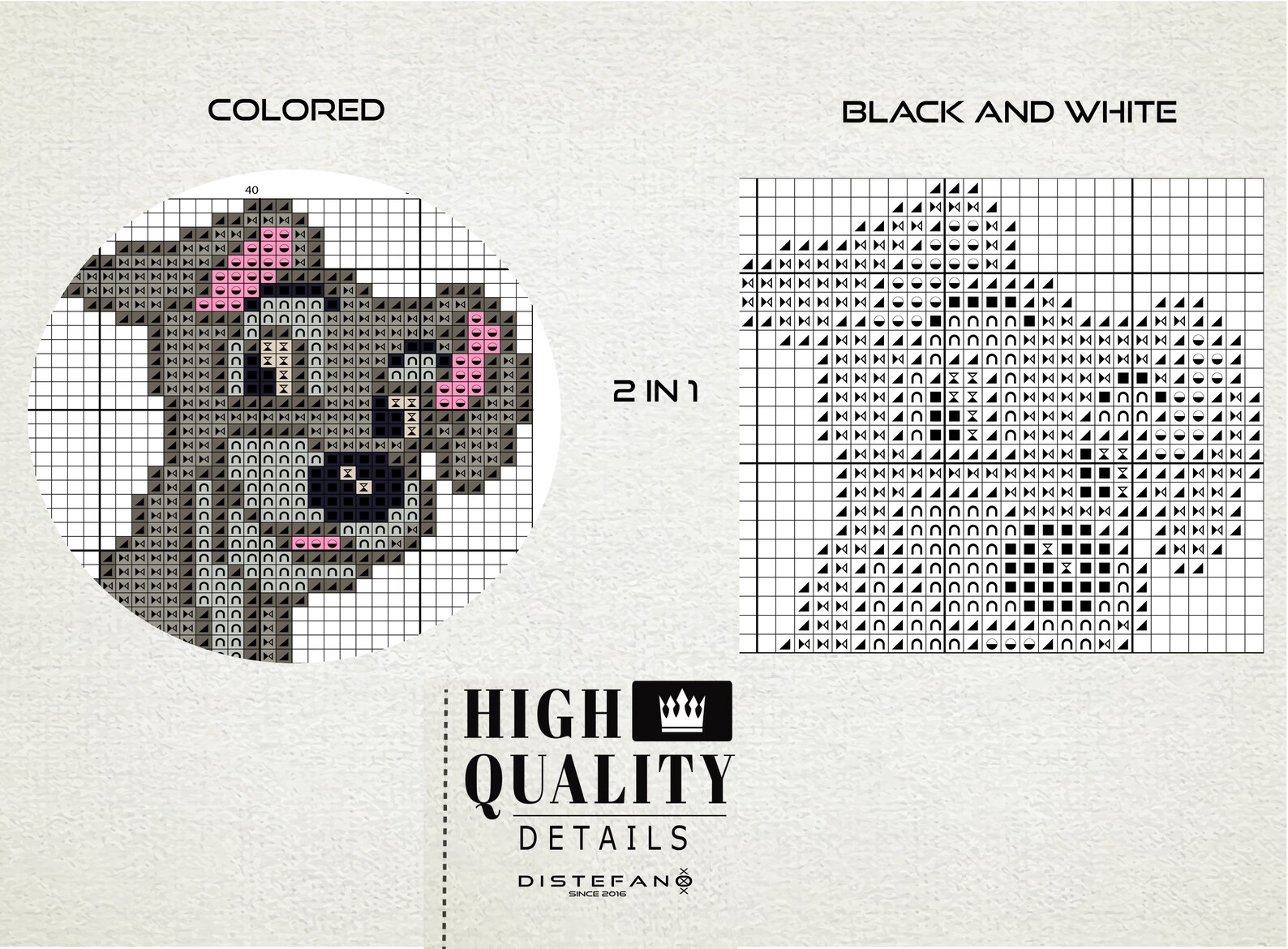 Lady and the Tramp With Puppies Dogs Cross Stitch Pattern PDF - Etsy